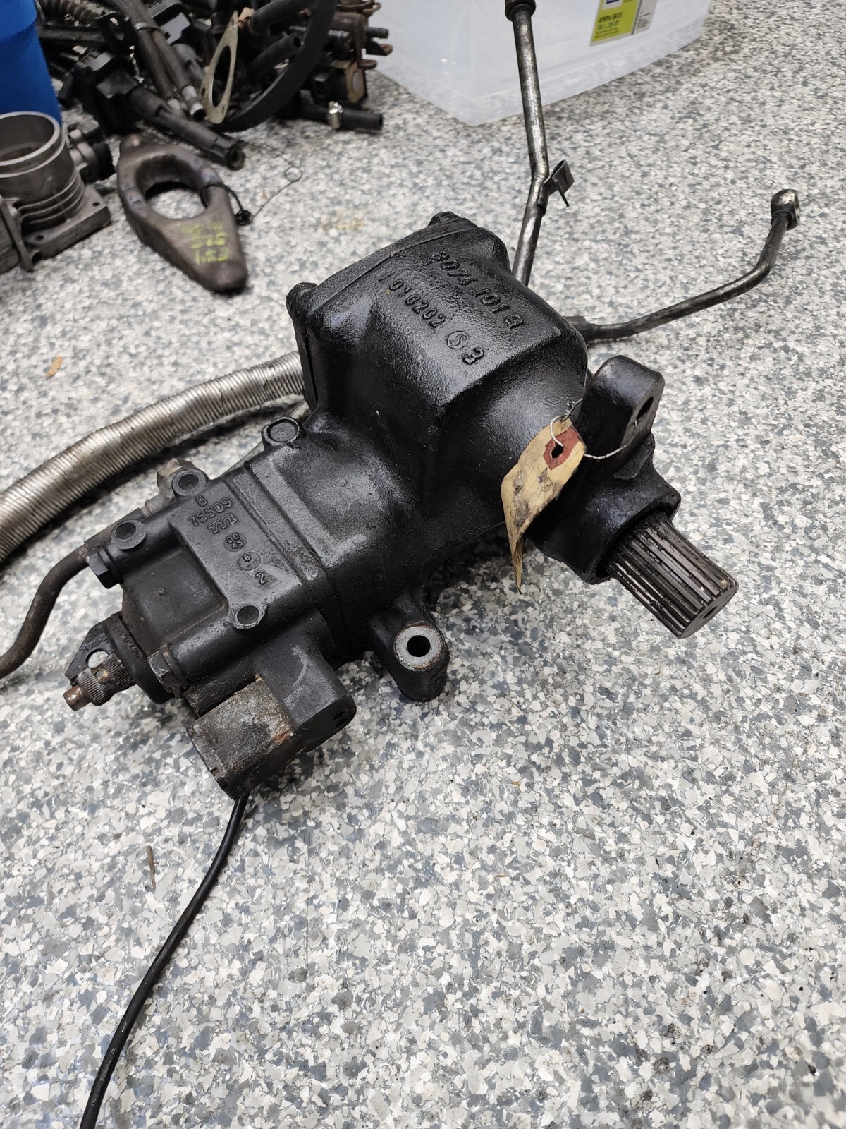 99-03 BMW E39 M5 S62 POWER STEERING HYDRAULIC GEARBOX with sensor ...